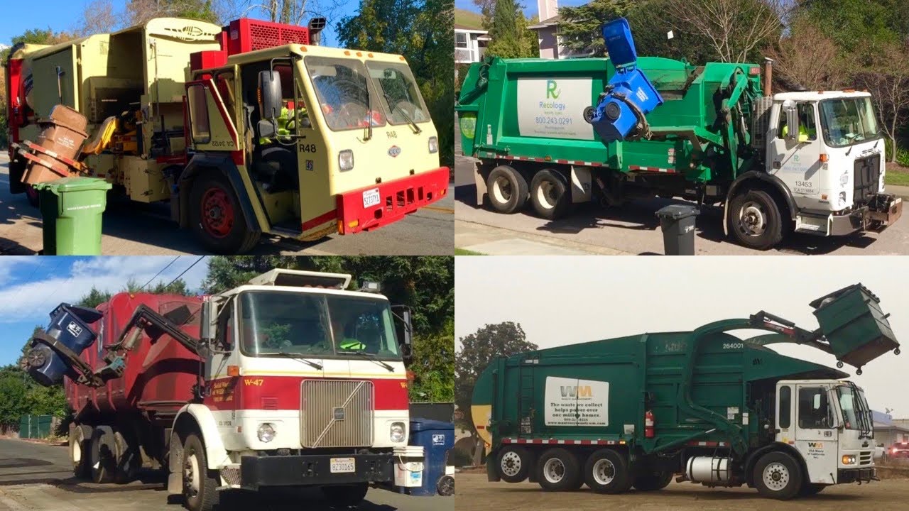 Garbage Trucks In Action 2020 In Rewind Youtube