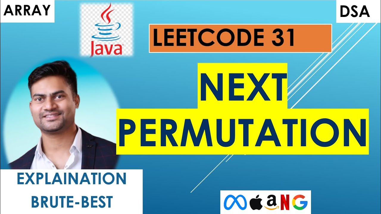 Next Permutation Explained Leetcode 31 Java Step By Step Solution