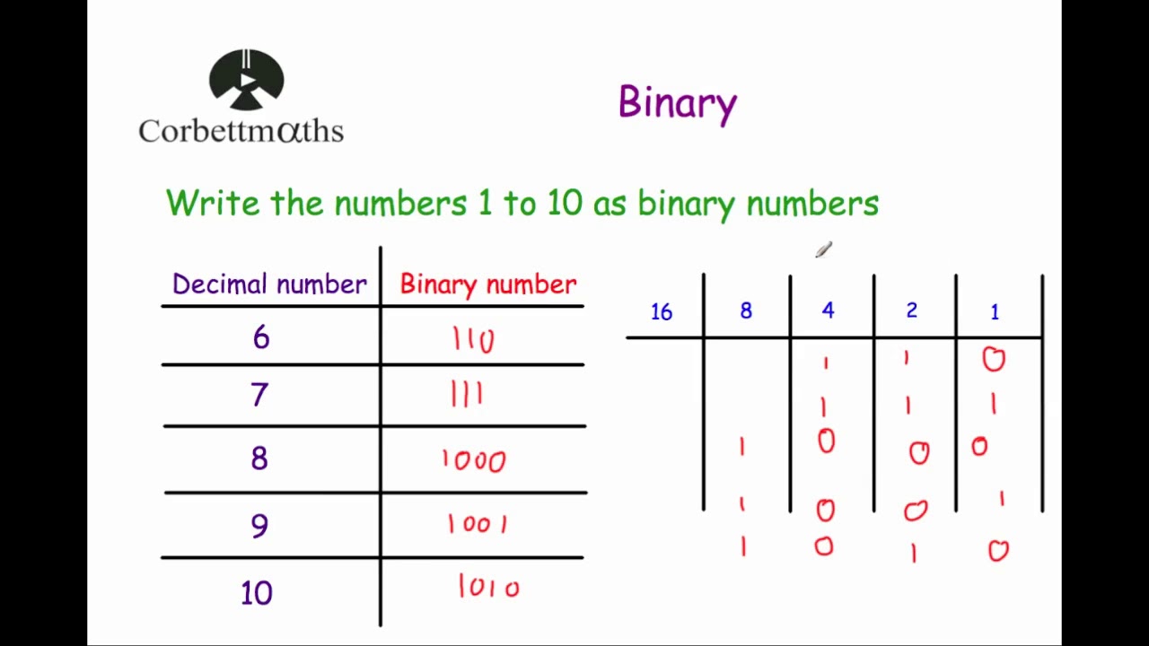 Binary Numbers 1 10