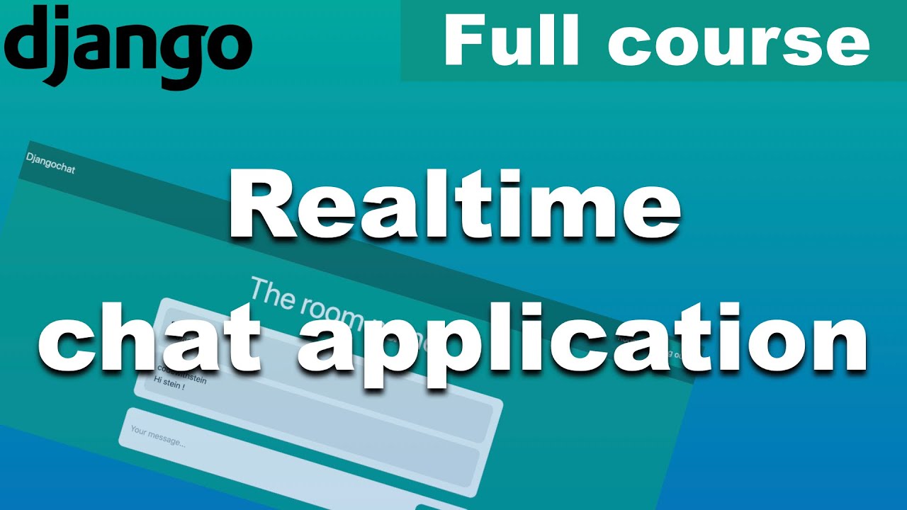 Python Django Realtime Chat Project Full Course Youtube