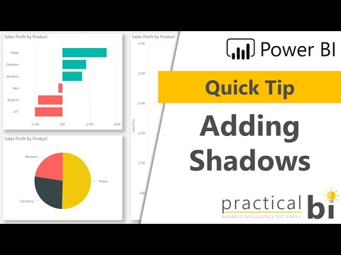 Power Bi Quick Tip Shadows Youtube