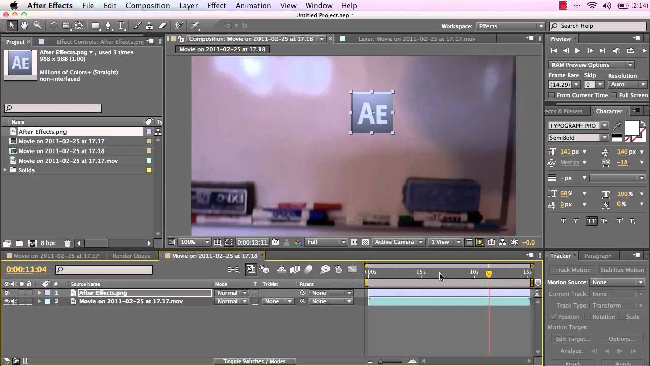 Ae Motion Tracking Youtube
