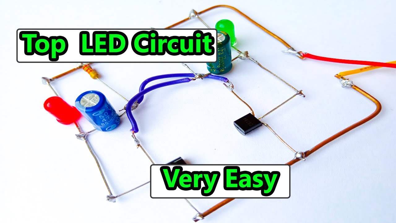Led Blinking Circuit Step By Step Build Blinking Lights Flashing