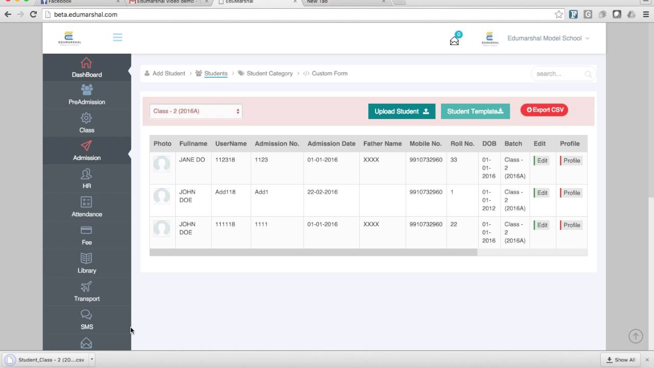 Edumarshal School Management System Software How Do I Update