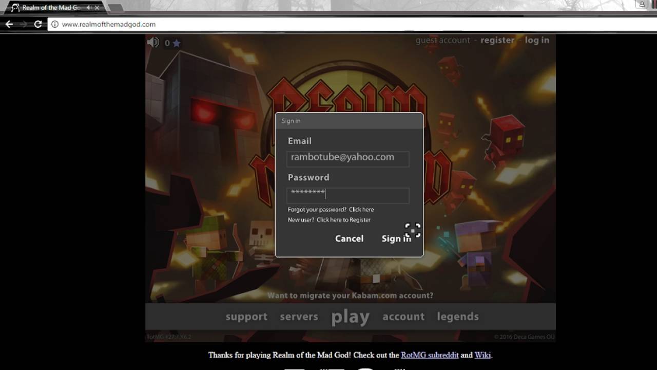 Error Retrying Youtube