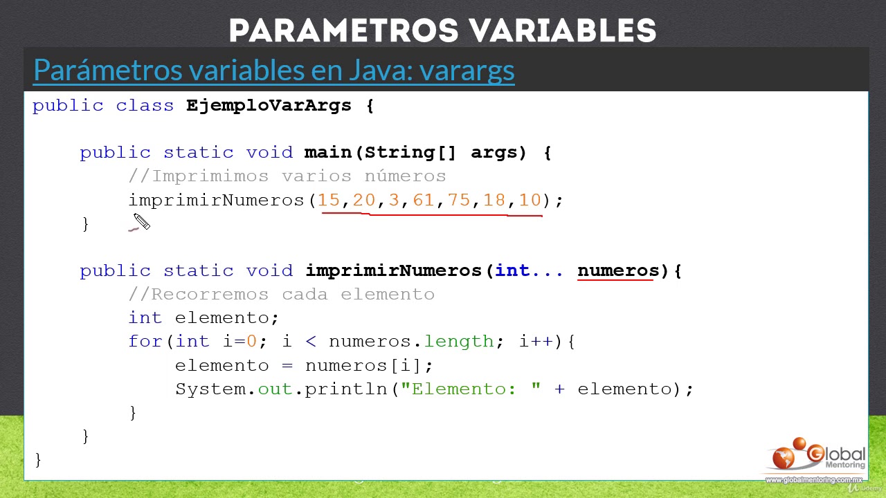 1 Lección Argumentos Variables En Java Varargs Youtube
