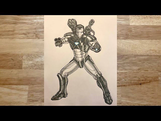 Marvel War Machine Drawing