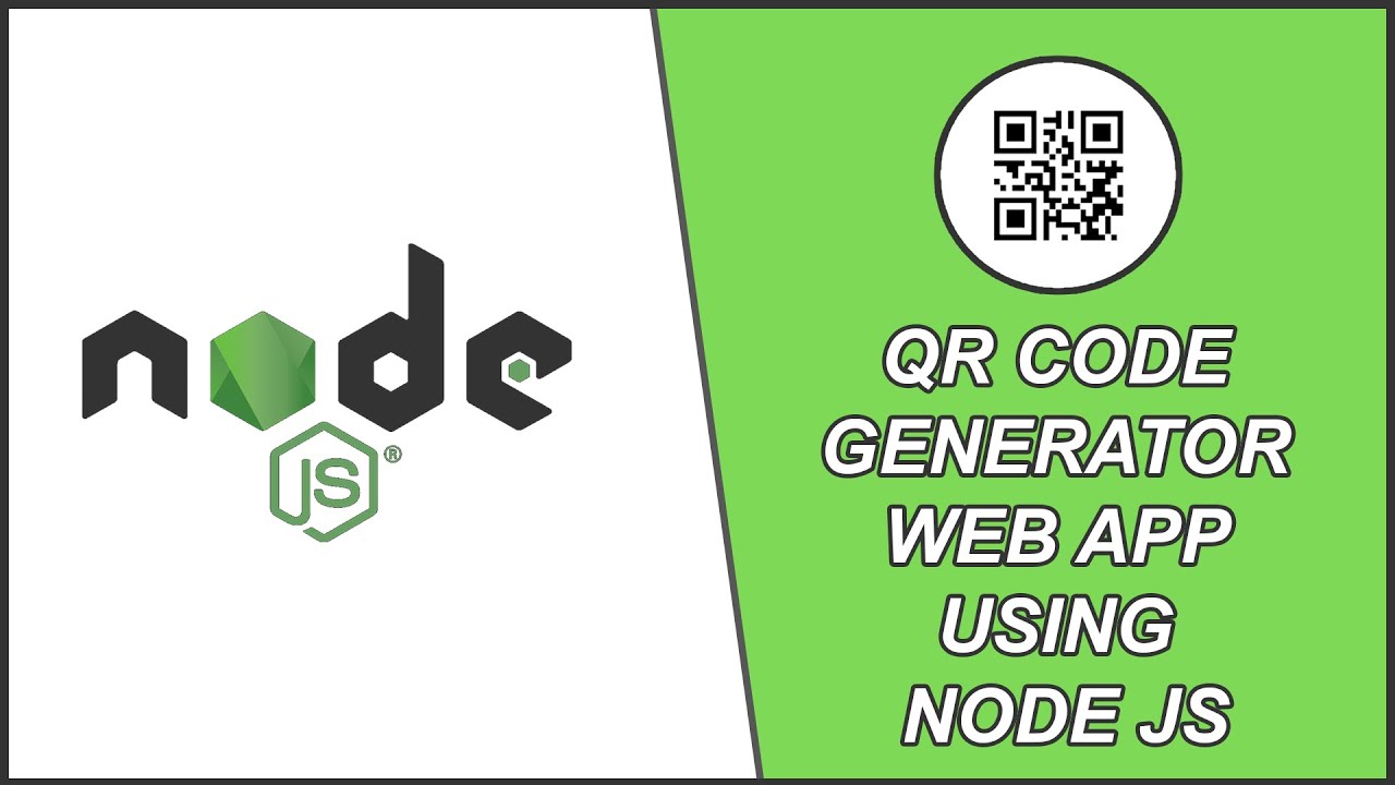 Qr Code Generator Web App Using Node Js Youtube