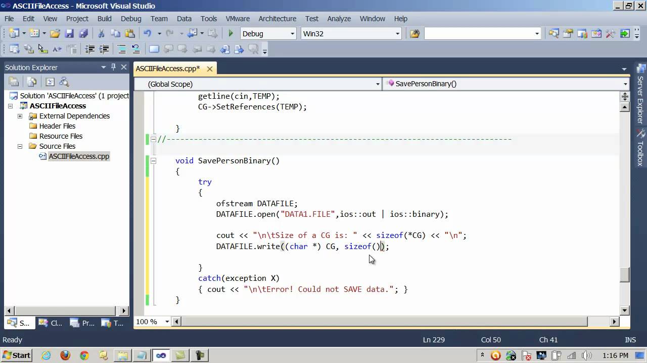 C Binary File Access Youtube