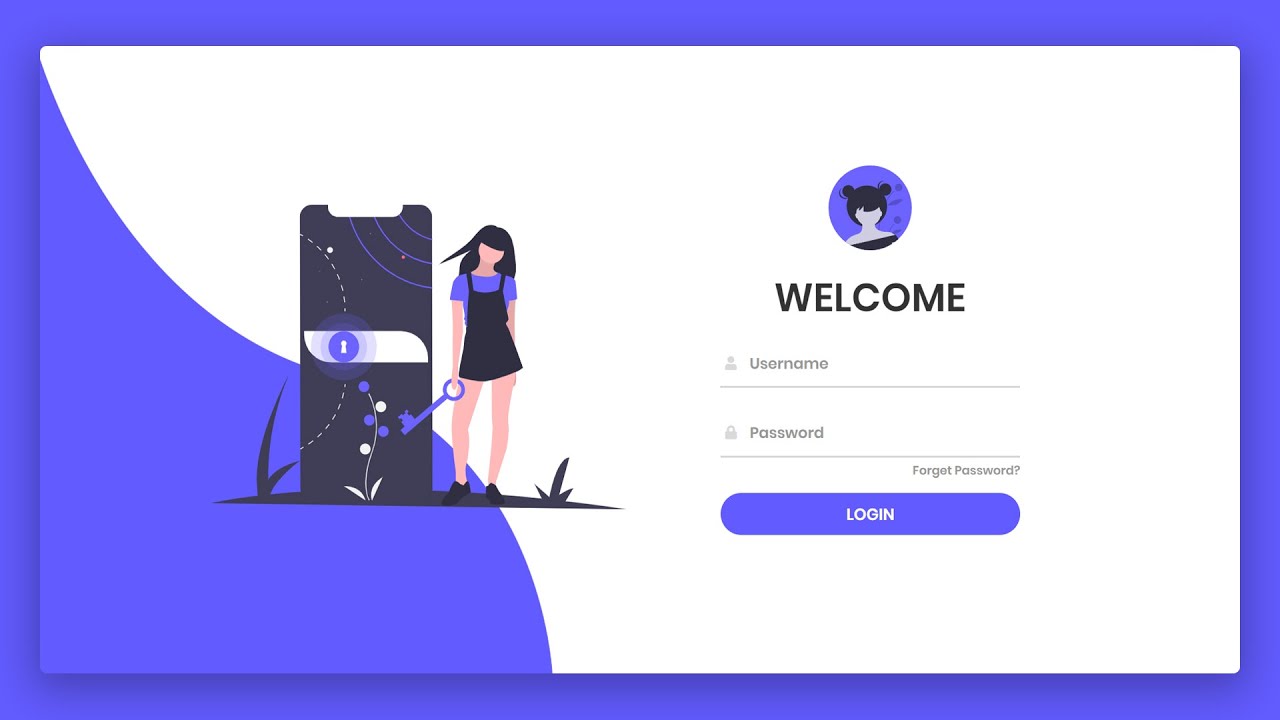 Animated Login Form Using Html And Css Source Code Autosectioner
