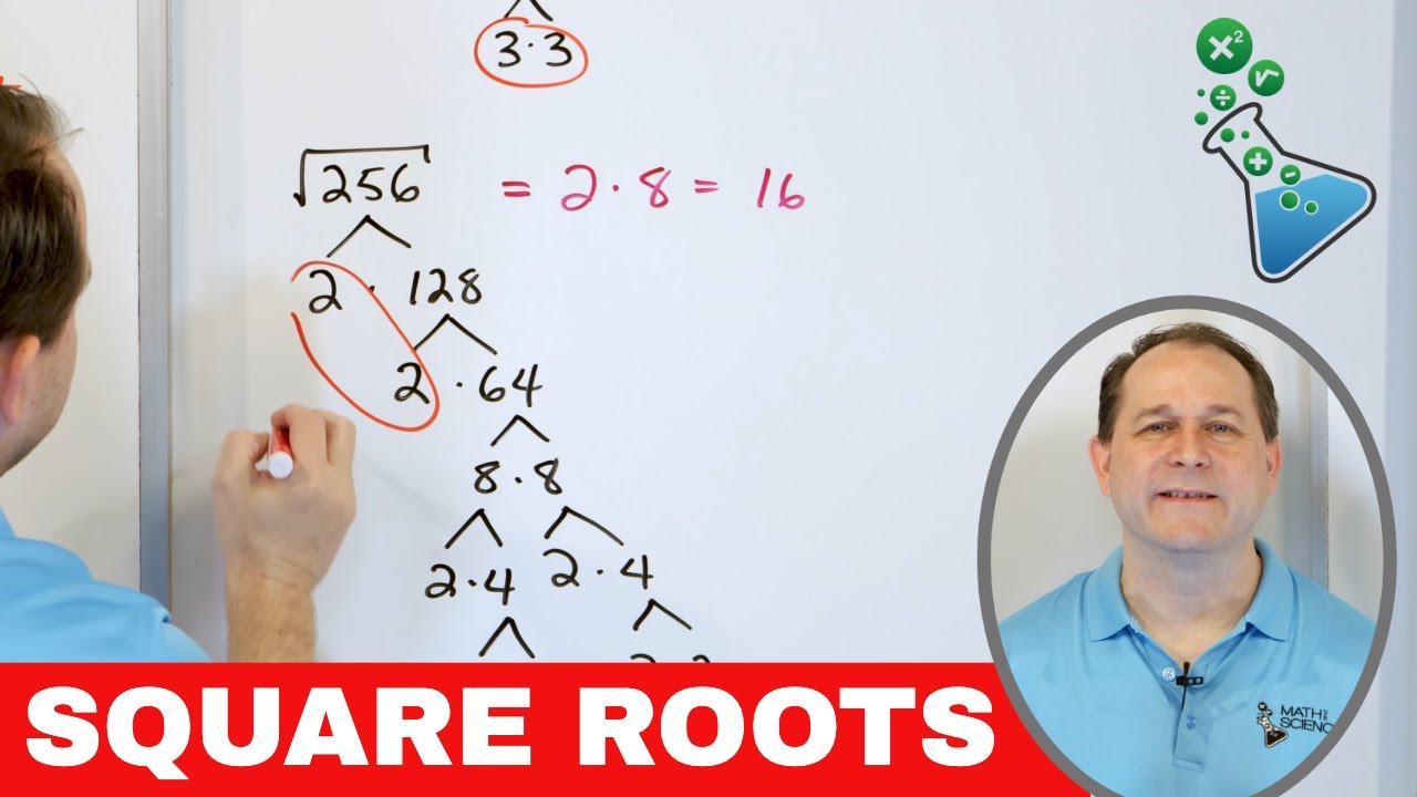 01 Simplify Square Roots With Factor Trees In Algebra Radical