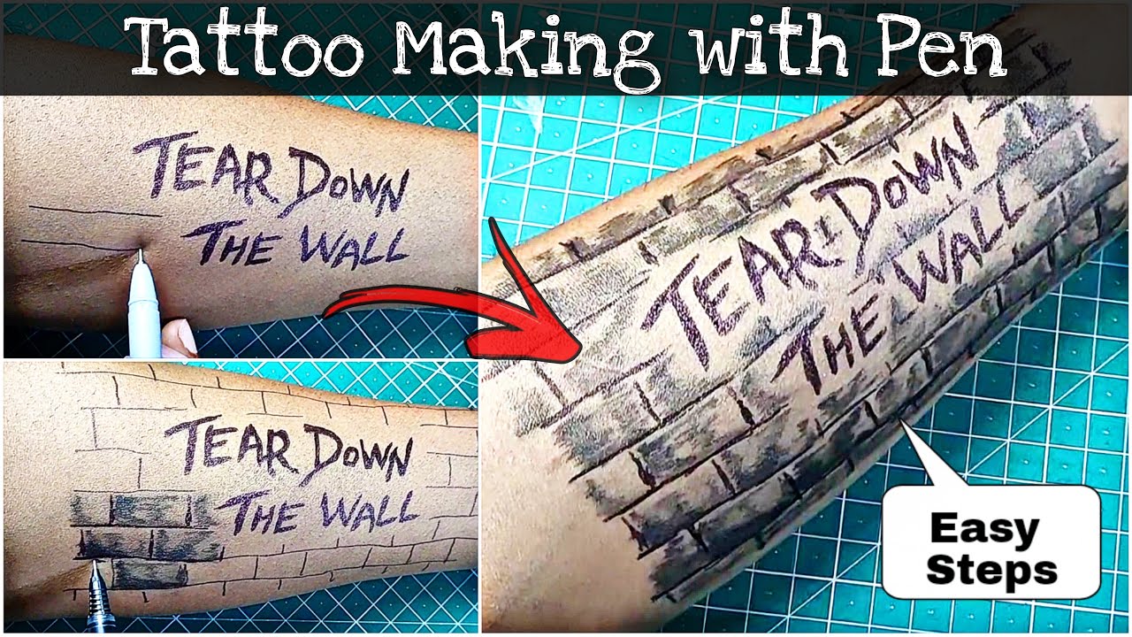 Diy Forearm Tattoo Making Step By Step Temporary Tattoo Ideas