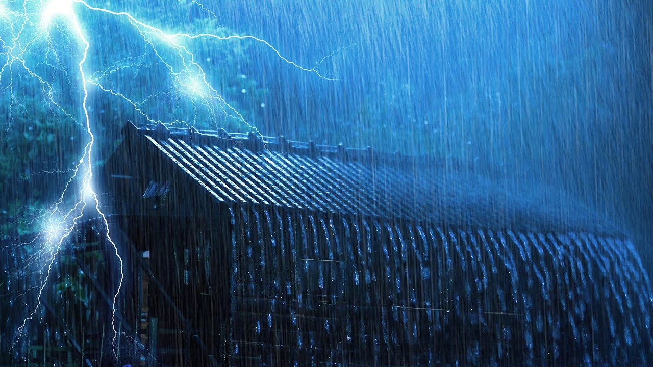 ёятдёяш Fall Asleep Fast In 3 Minutes With Torrential Rain On Tin Roof