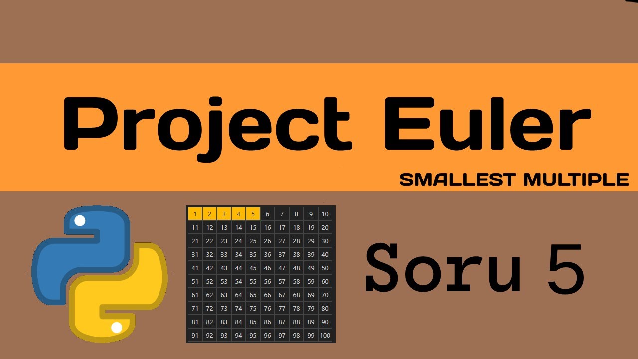 Project Euler Soru 5 Türkçe çözüm Python Youtube