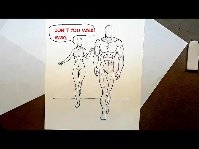 How To Draw A Person Walking Step By Step Infoupdate Org