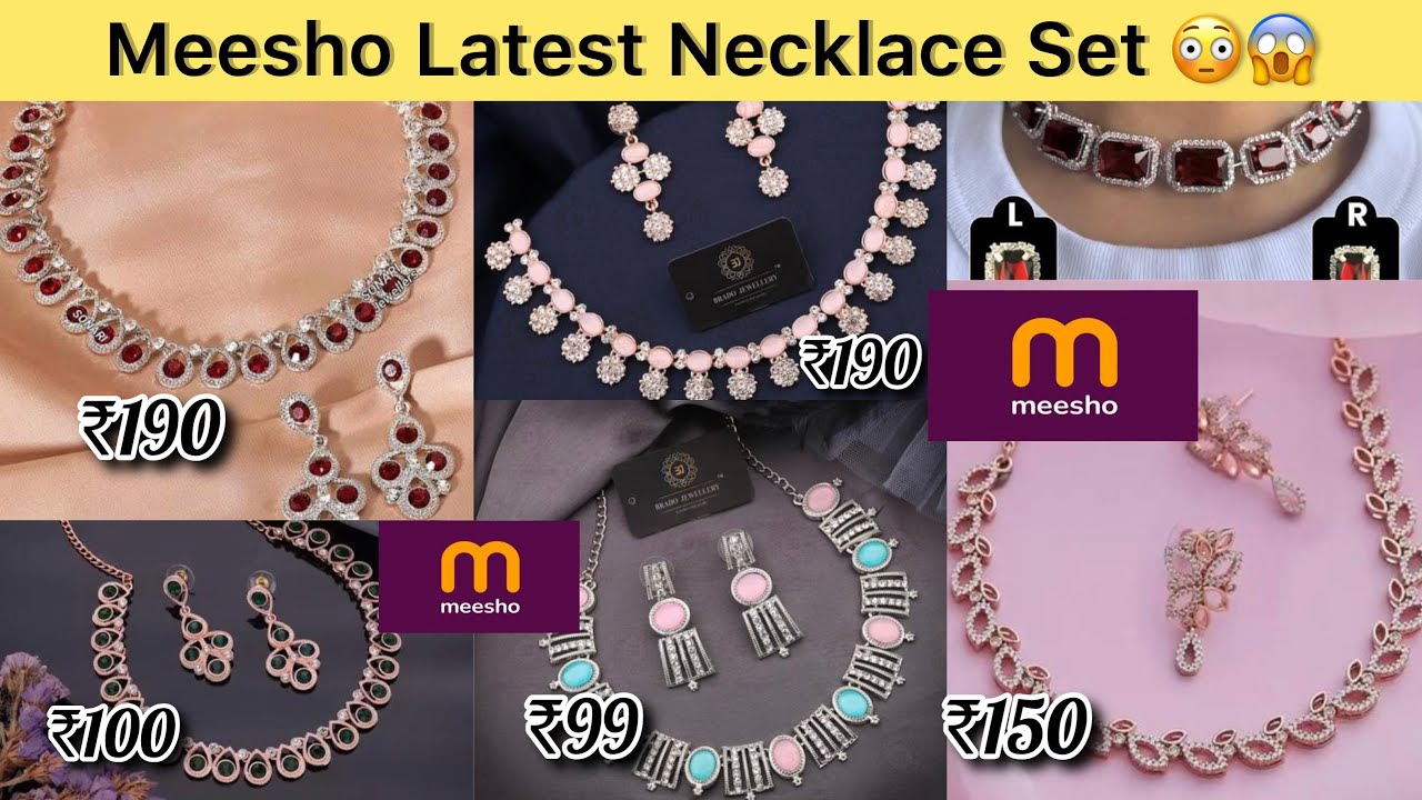 Meesho Latest Necklaces Set All Under 200 Messho Haul Meesho