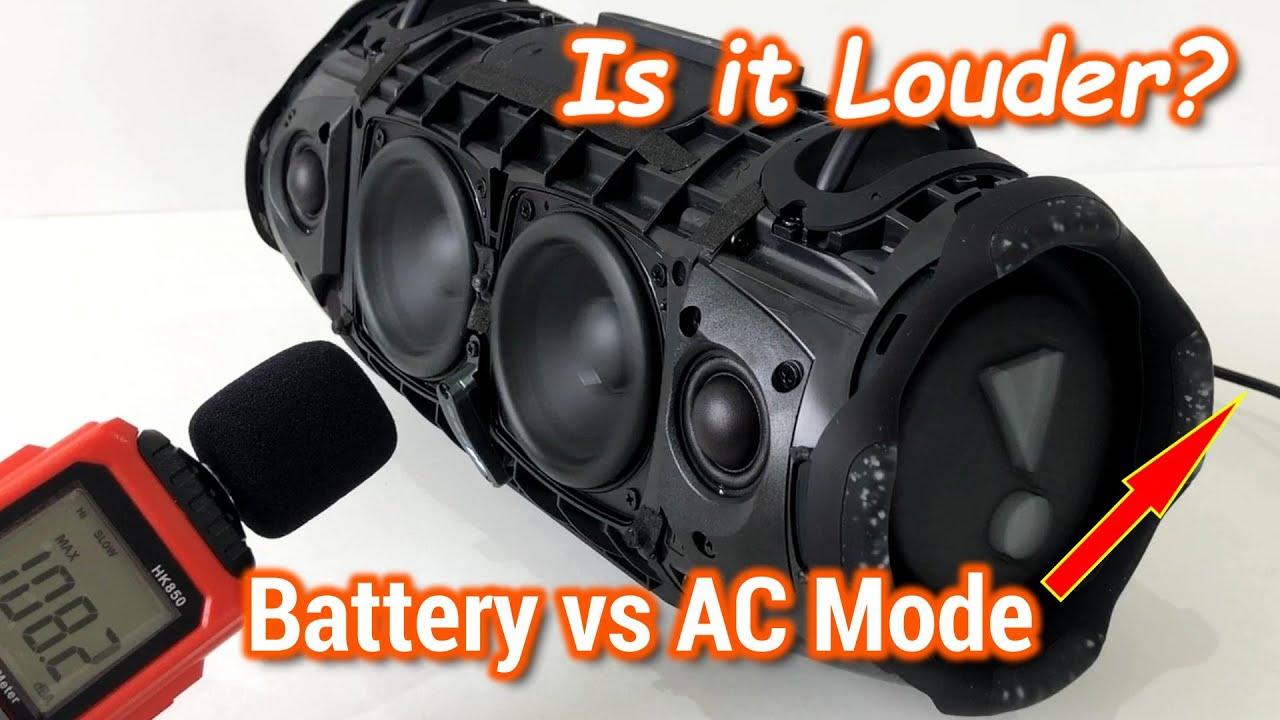Jbl Xtreme 4 Battery Mode Vs Ac Mode Sound Test Is It Louder Youtube
