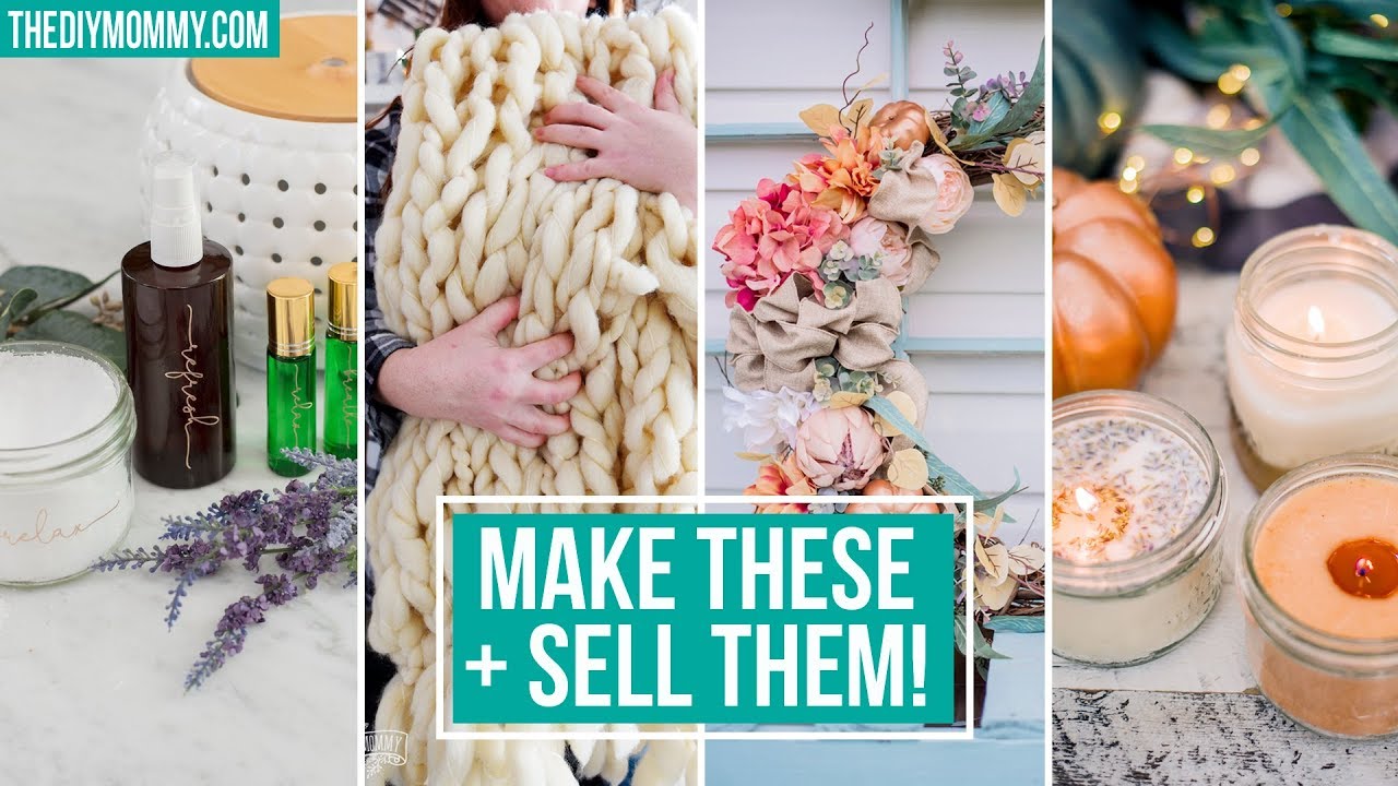 10 Crafts To Make Sell The Diy Mommy Youtube