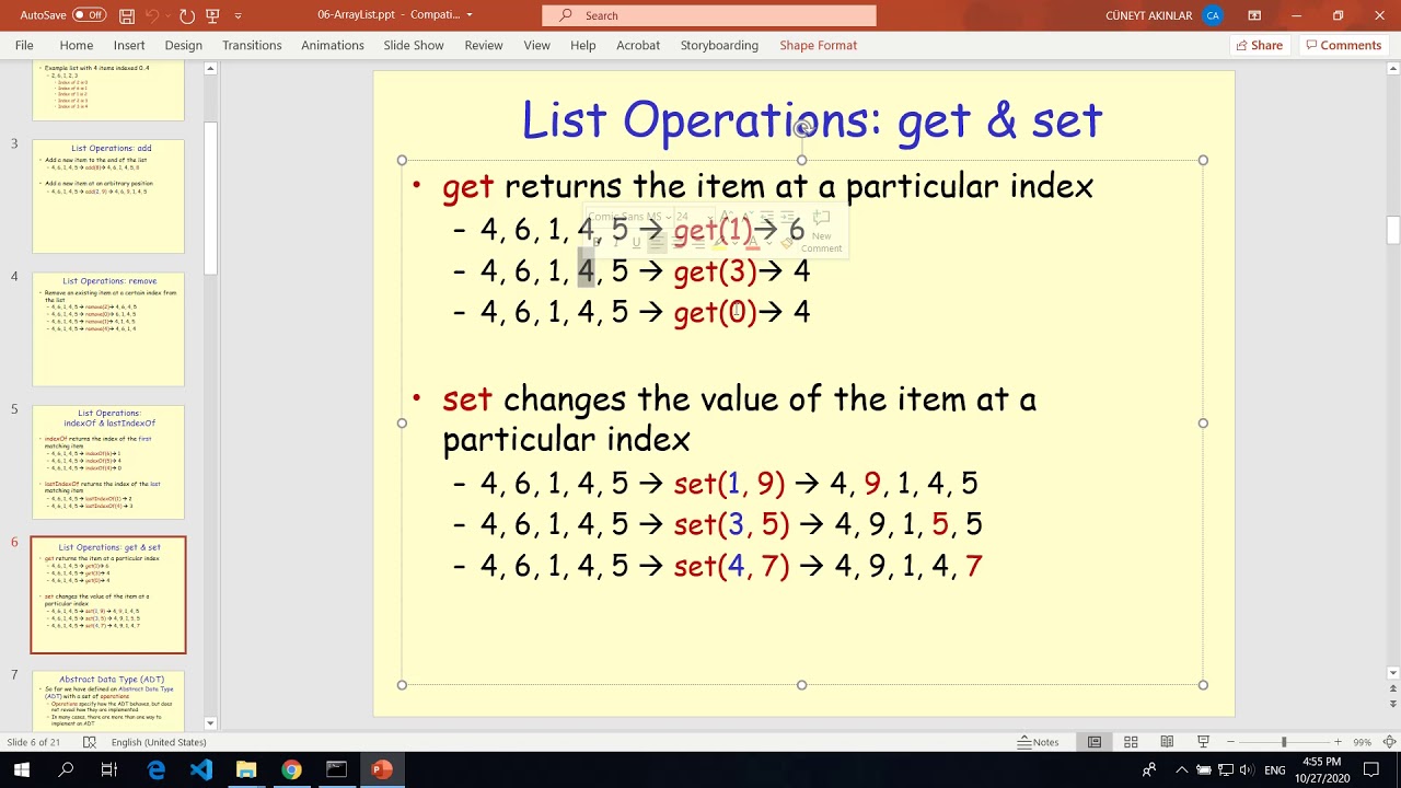 Abstract Data Types Adt List Adt Youtube