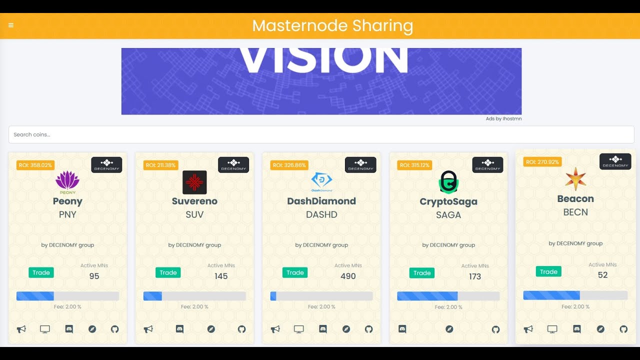 การทำ Masternode Sharing Youtube