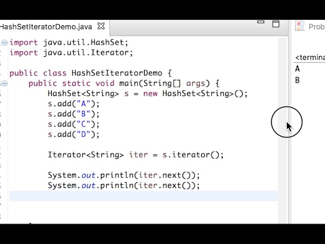 Java Hashset Iterator Method Example Set Interface And Its Methods