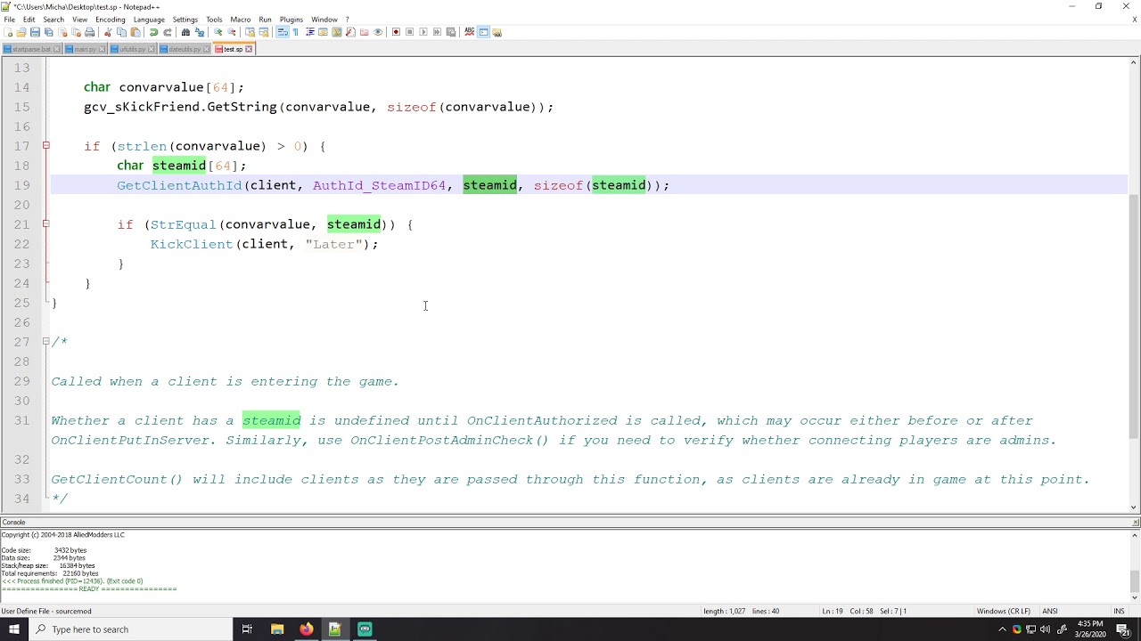 Sourcemod Plugin Tutorial 8 Convars Youtube