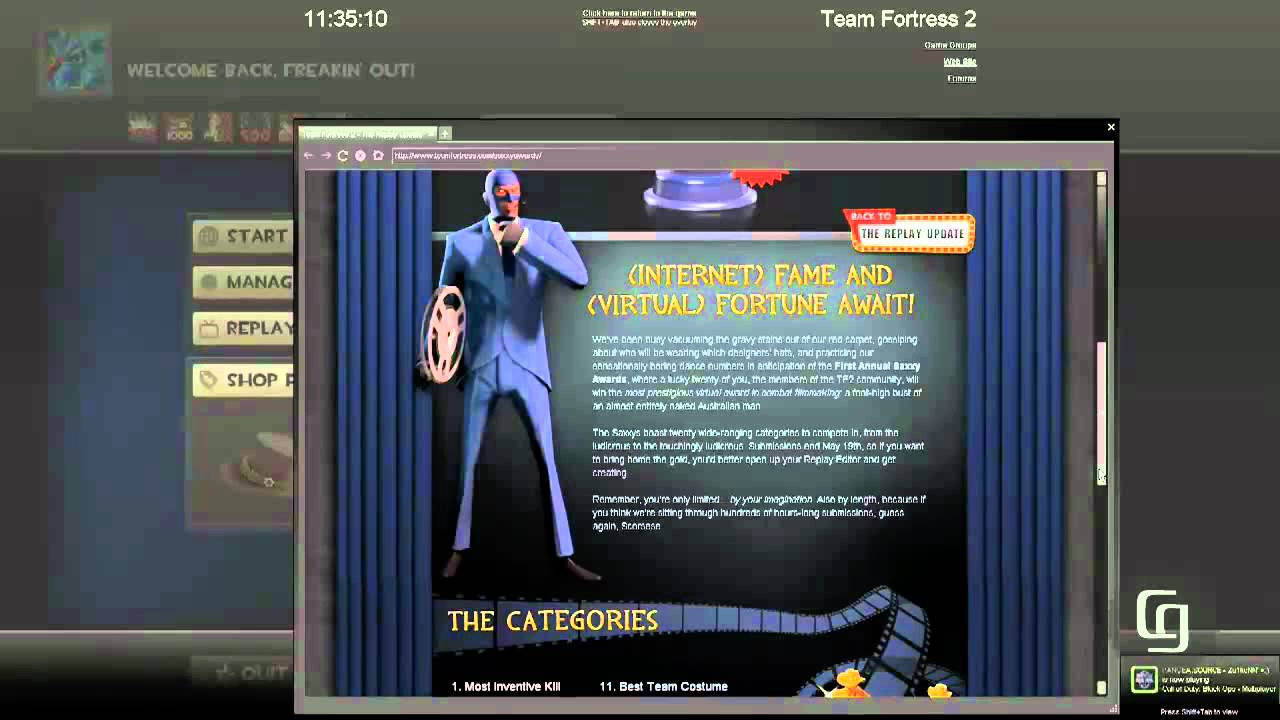 Team Fortress 2 First Annual Saxxy Awards Trailer Hd Youtube