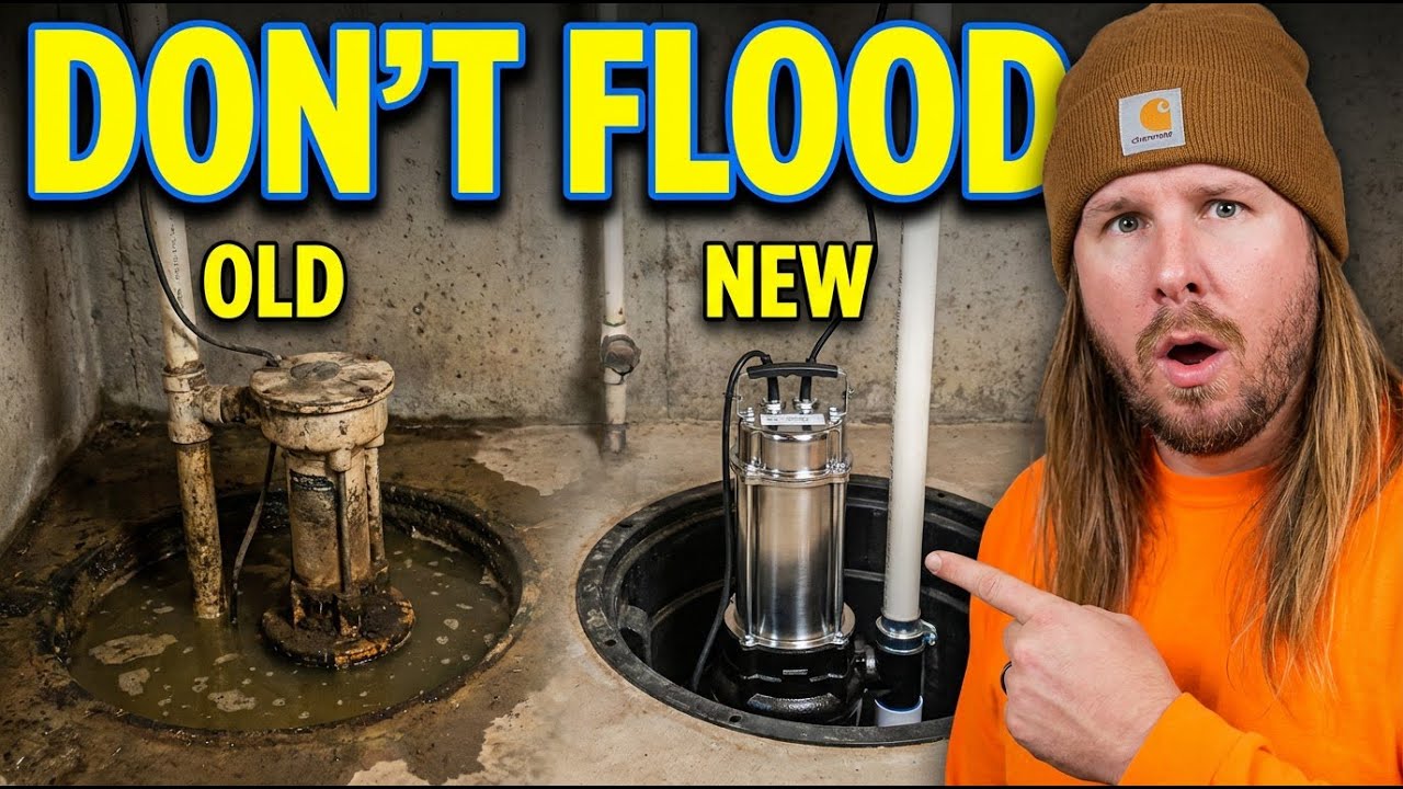How To Replace A Sump Pump Don T Let Your Basement Flood Youtube