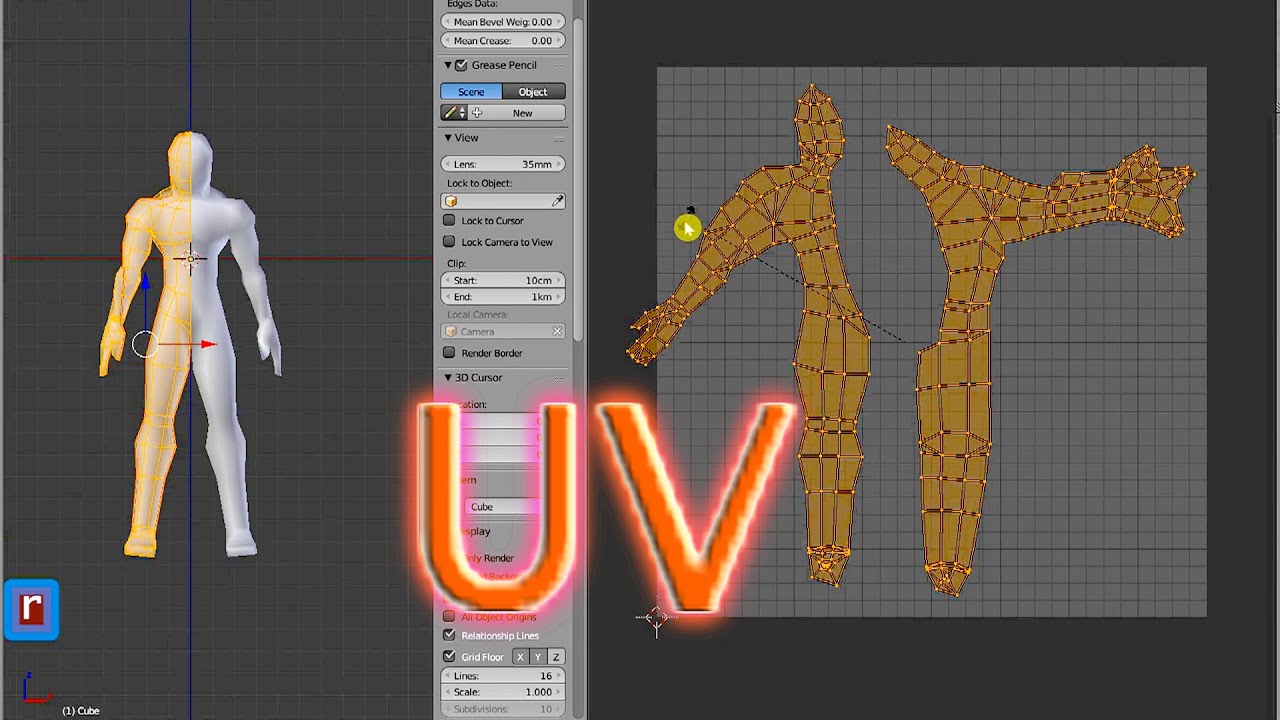 Blender Uv Unwrapping Tutorial Uv Unwrap And Export The Uv Texture