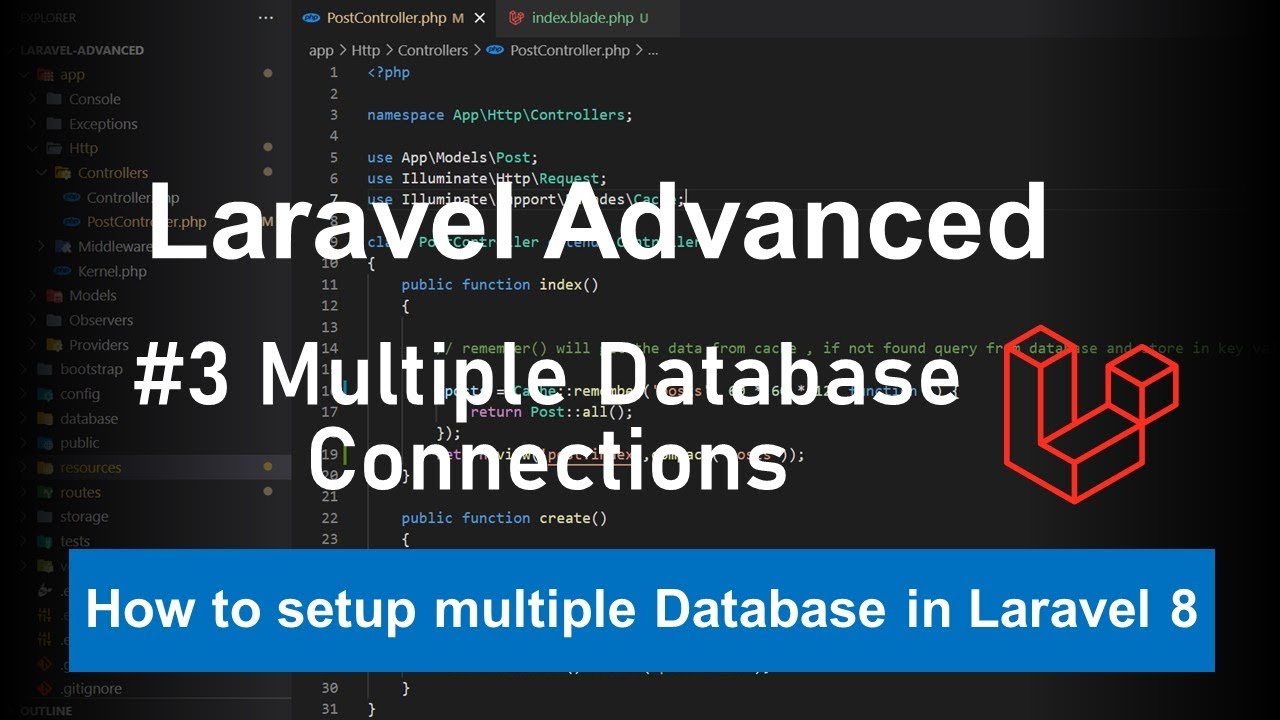 Laravel 8 Advanced 3 Setup Multiple Databases Youtube