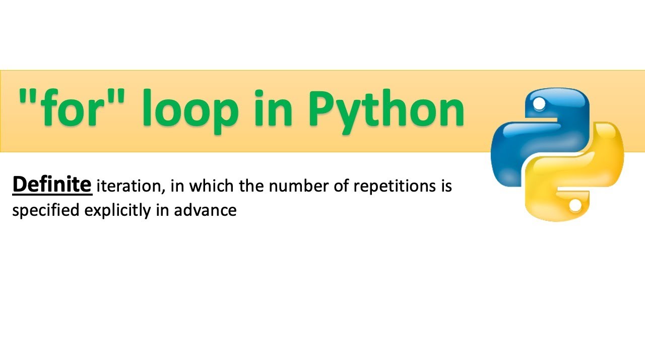 For Loop In Python Animation Youtube