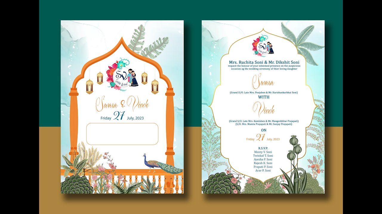 Youtube Channel For Invitation Making Invitation Video Photoshop