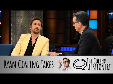 Ryan Gosling Takes The Colbert Questionert Youtube