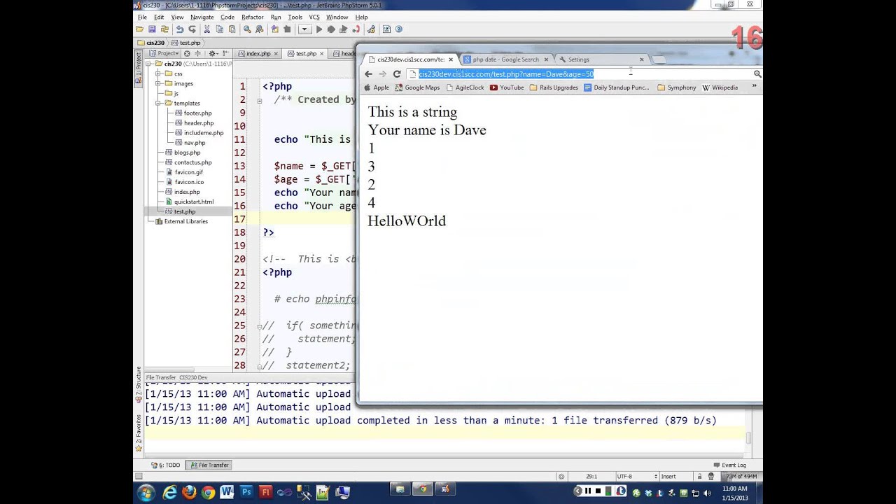 Introduction To Php Day 4 Query String Parameters Youtube