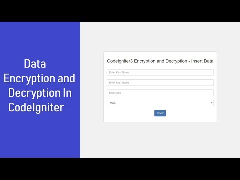 Data Encryption And Decryption In Codeigniter Webslesson