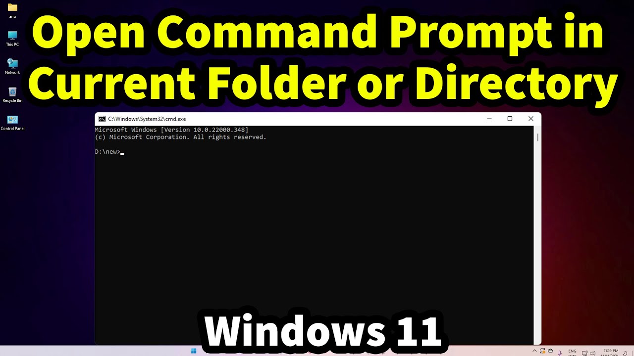 Windows 11 How To Open Command Prompt In Current Folder Or Directory