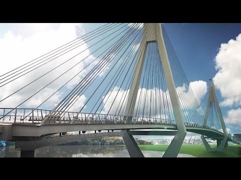 Anzac Bridge Maintenance Program 2011 3d Visualisation Youtube