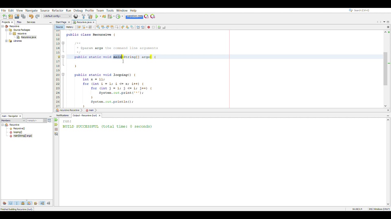 Recursive In Java Youtube