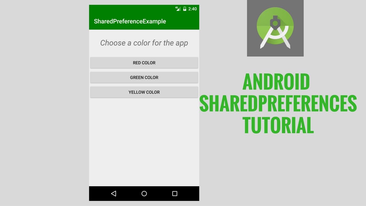 Android Sharedpreferences Tutorial Youtube