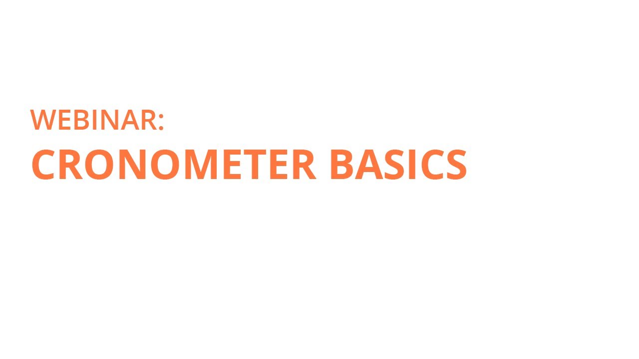 Cronometer Basics Jan 5 2021 Youtube
