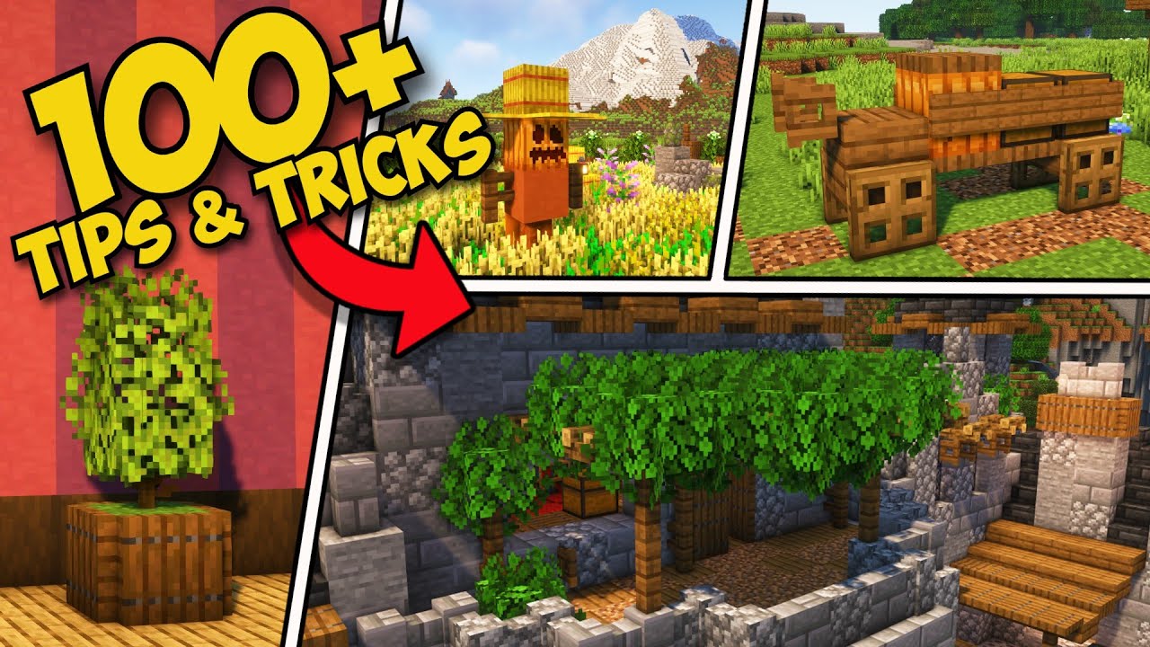 100 Minecraft Building Tips And Ideas Youtube