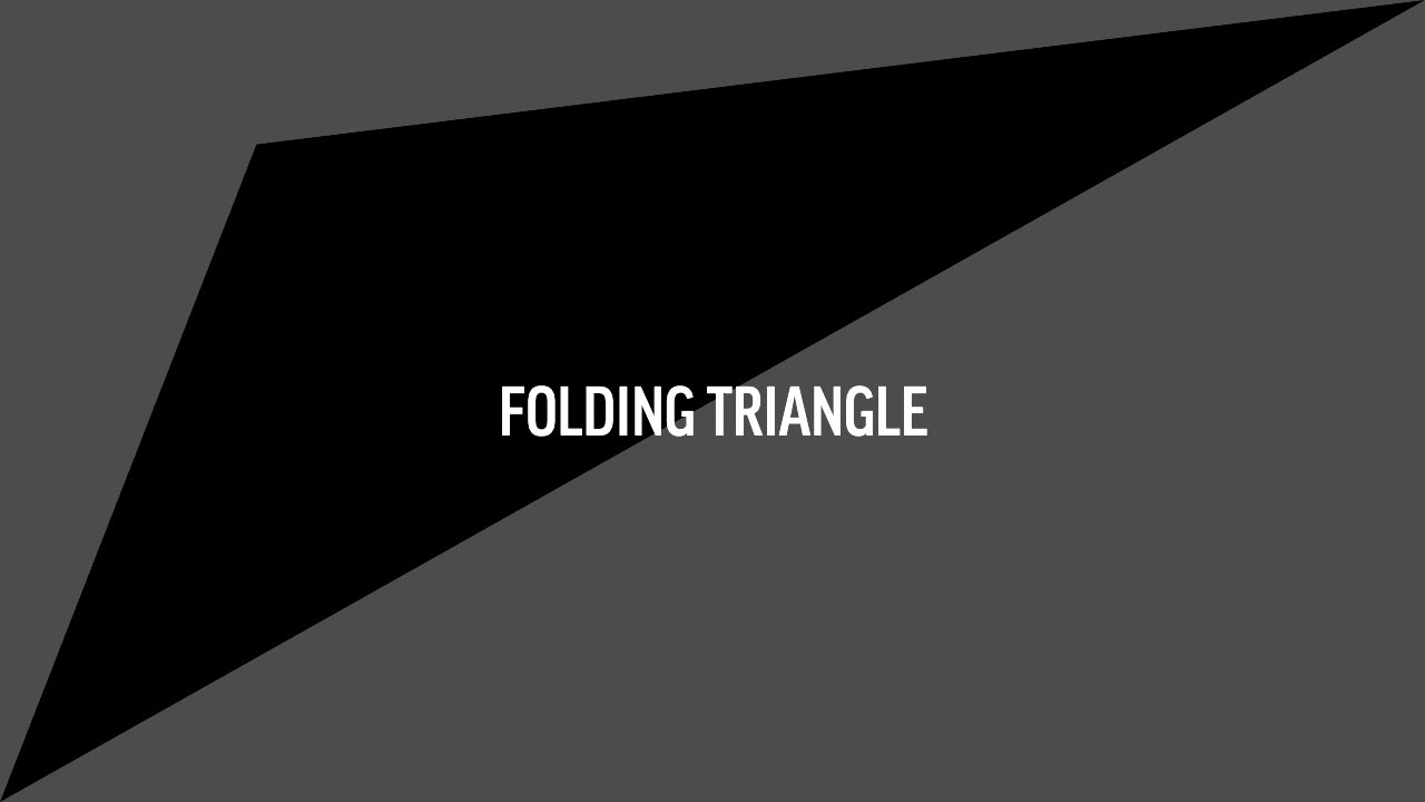 P5 Javascript Sketch Folding Triangle Youtube