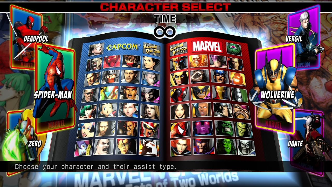 Ultimate Marvel Vs Capcom 3 All Characters Ps4 Youtube