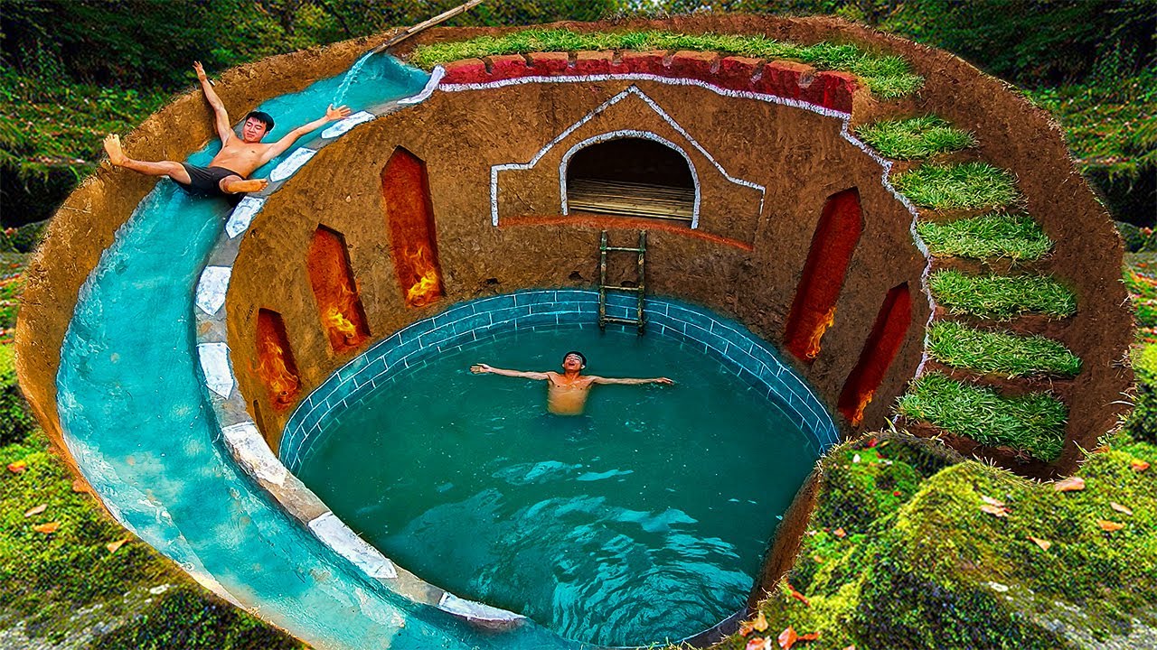 365 Day Build Million Dollar Projects With Swimming Pool Water Slide