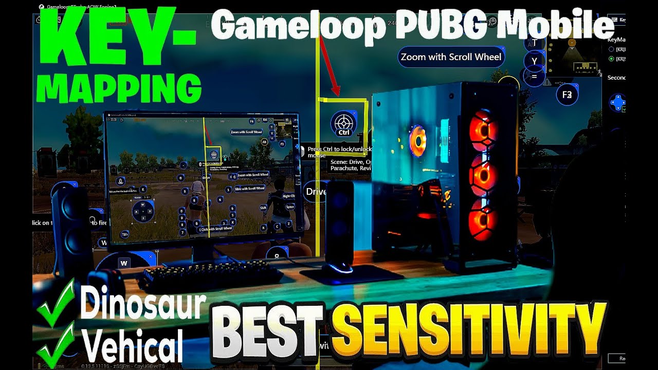 Pubg Mobile Best Key Mapping Fix 100 In Gameloop Settings Youtube