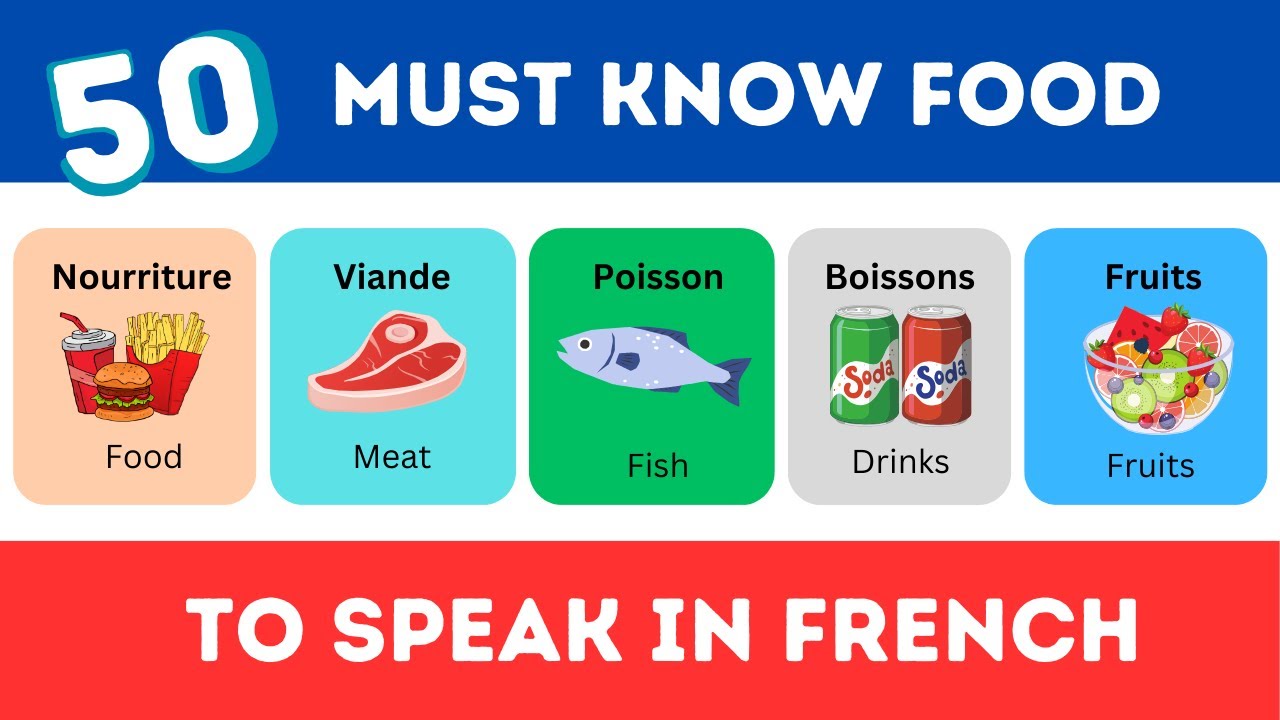 French Foods Names