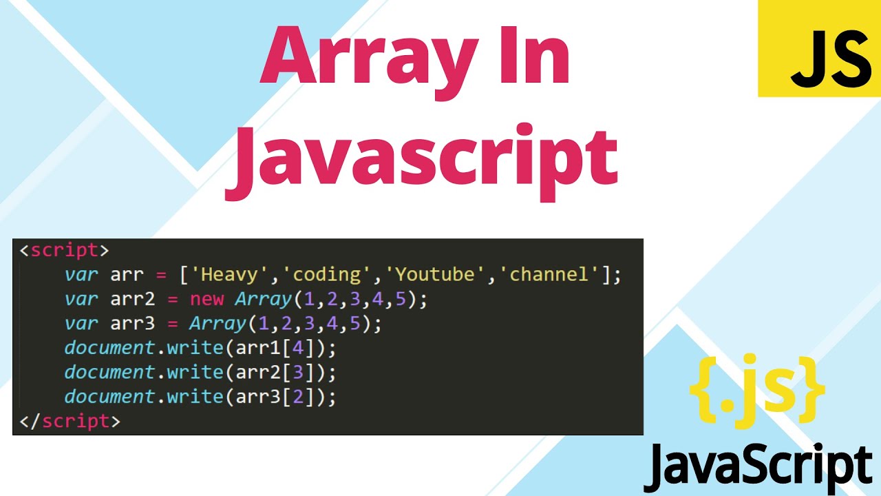 Array In Javascript In Hindi Javascript Tutorial For Beginners 18