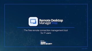 Remote Desktop Manager Free The Remote Connection Management Tool For Solo It Users Devolutions ...