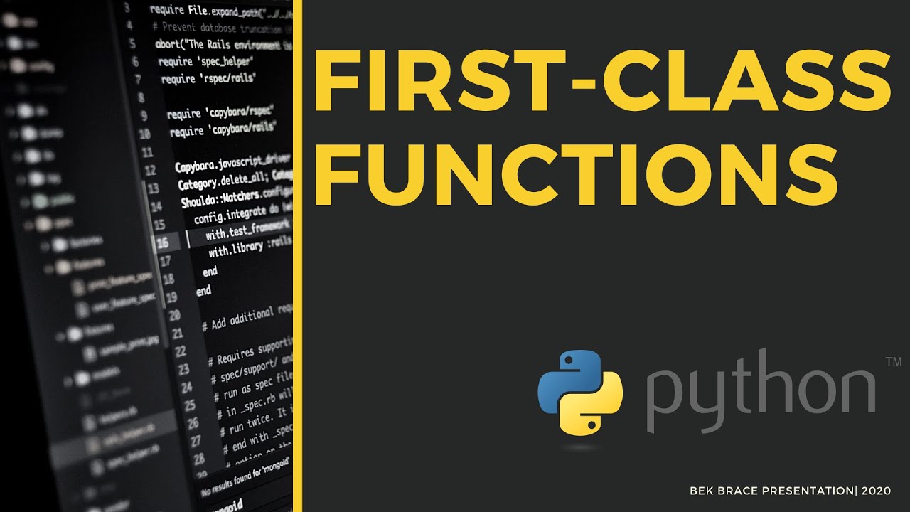 Functional Programming Part D First Class Functions Youtube