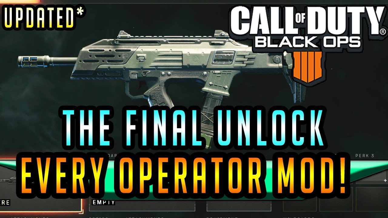 All Final Gun Unlocks Operator Gun Mods Black Ops 4 Gameplay Best Gun